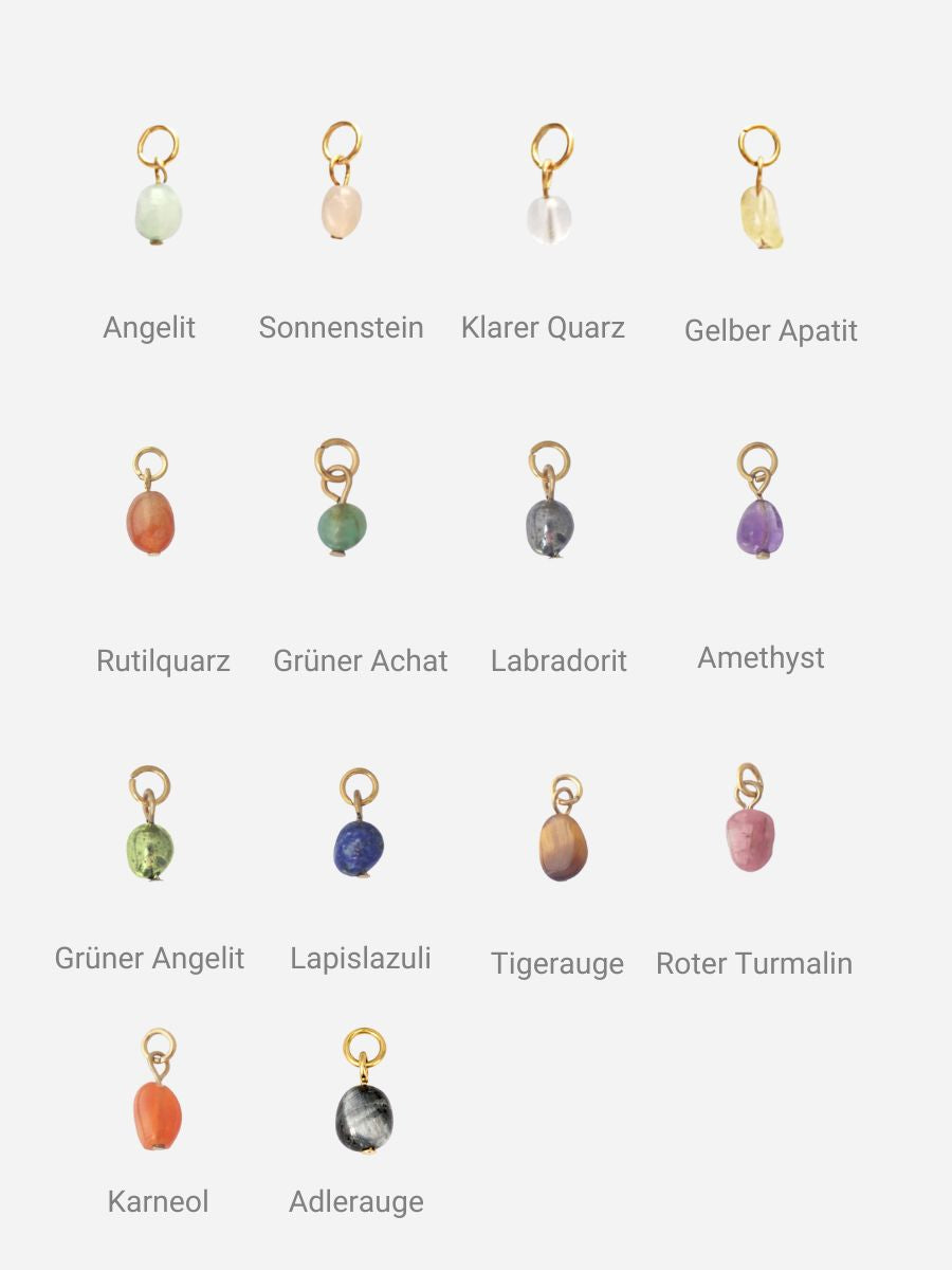 Personalized Boho Stones Charm - Anhänger (wasserfest) » Tara Style